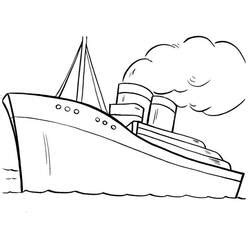 Cruise Ship Paquebot Transporte Dibujos Para Colorear E Imprimir