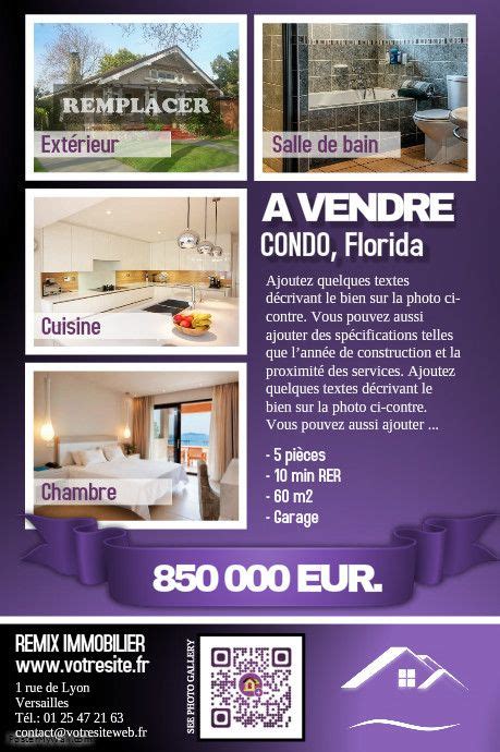 Poster Pour Location De Bien Immobilier Violet PosterMyWall Fr