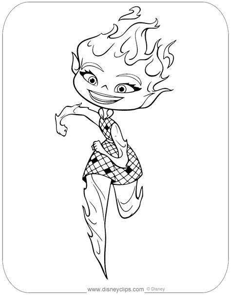 Disneys Elemental Coloring Pages Free Activity Printables Porn Sex