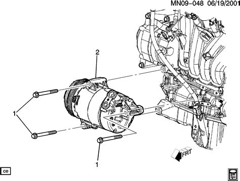 Malibu A C Compressor Mounting Chevrolet EPC Online Nemiga