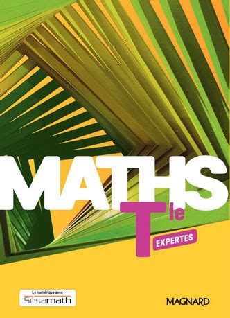 Option Maths Expertes En Terminale Mathoprof