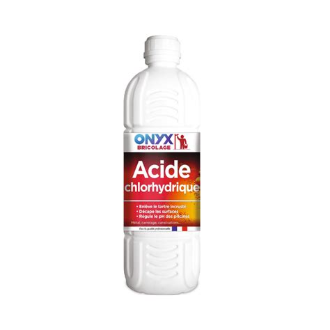 Acide chlorhydrique 23 ONYX nettoyant détartrant décapant 1 L