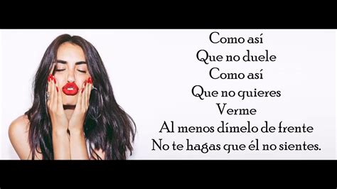 Como As Letra Lali Ft Cnco Youtube