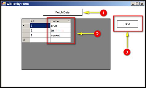 c gridview sorting c controls datagridview sorting by