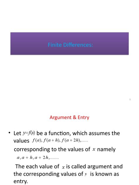 finite difference pdf finite difference mathematical relations