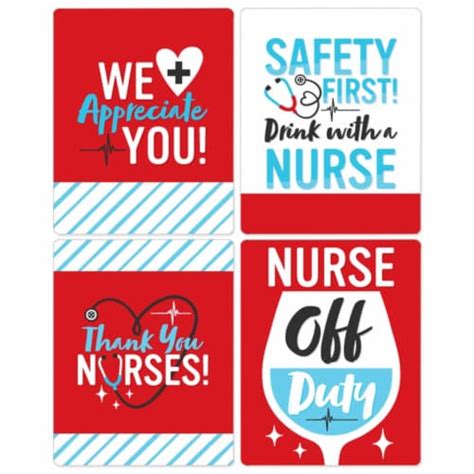 Big Dot Of Happiness Thank You Nurses Nurse Appreciation Week Wine