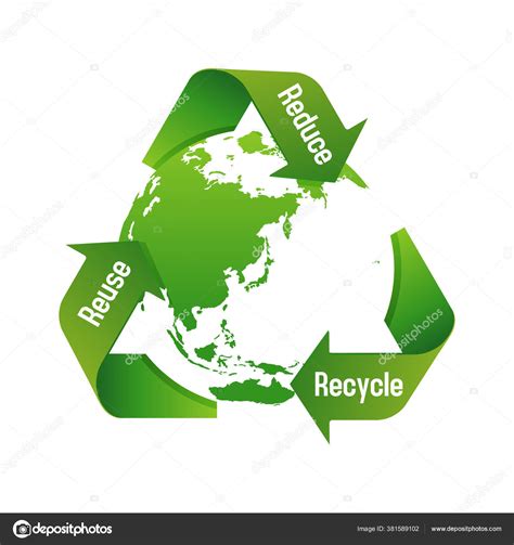 Arrows Earth Vector Illustration Recycle Ecology Recycle Reuse Reduce