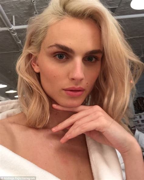 Transgender Model Andreja Pejic Strips Down At Nude Beach Daily Mail