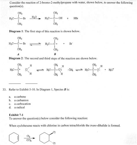 Solved Consider The Reaction Of 2 Bromo 2 Methylpropane With Chegg