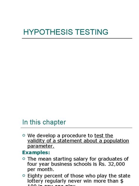 hypothesis pdf type i and type ii errors statistical significance