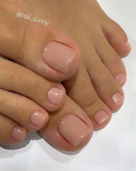 Trendy Pedicure Designs Nude Pedicure Acrylic Toe Nails