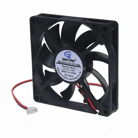 2pcs Gdstime 2Pin 80mm X 80mm X 15mm 8015 8cm 80mm DC Brushless Cooling