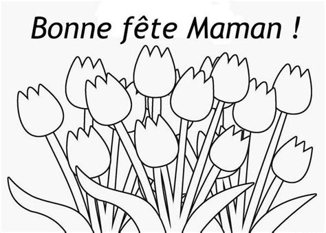 Coloriage F Te Des M Res Imprimer Pages De Fleurs Gratuites