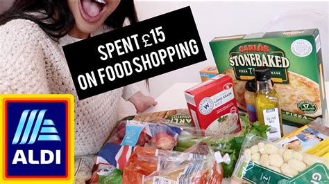 MY WEEKLY FOOD SHOP AT ALDI ONLY COSTS 15 A WEEK FOR ONE GROCERY