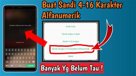 Cara Membuat Sandi Layar 4 16 Karakter Alfanumerik Yang Jarang