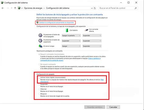 Qué es y cómo se desactiva el inicio rápido en Windows 10
