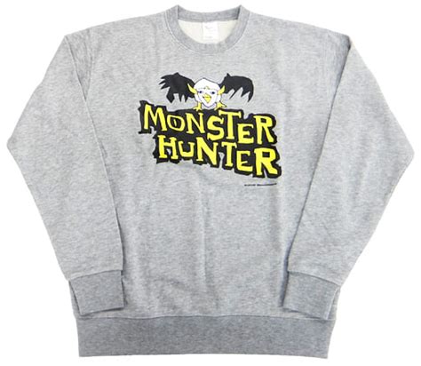 駿河屋 タイトルロゴ SwimmyDesignLab トレーナー グレー Mサイズ MONSTER HUNTERNAKED モンスター