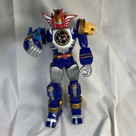 2002 POWER RANGERS Ninja Storm Blue Lightning Megazord 10 Figure