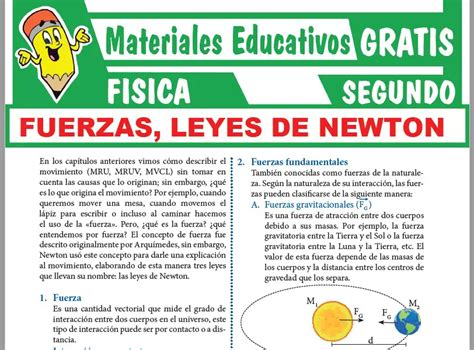 La Fuerza Para Segundo Grado De Secundaria Gratis