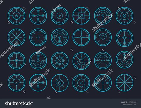 Sniper Aim Pointer Target Aim Targeting Stock Illustration