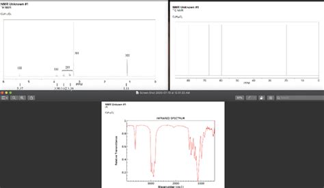 Get Answer Nmr Unknown Th Nmr Nmr Unknown C Nmr C Nmr
