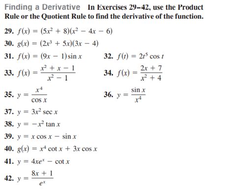 Solved Finding A Derivative In Exercises Use The Chegg