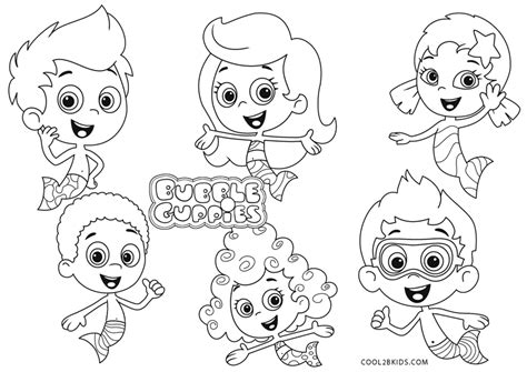 Desenhos Para Pintar E Colorir Bubble Guppies Imprimir Desenho