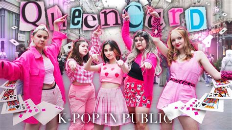K POP IN PUBLIC ONE TAKE G I DLE 여자 아이들 QUEENCARD RUSSIA