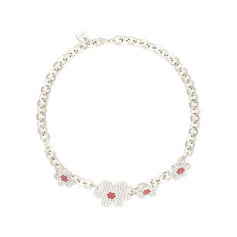 Marni Flower Charm Necklace Glass Solesense