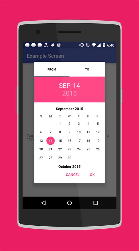 materialdaterangepicker a material date range codekk androidopen source website