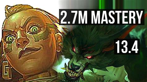 ILLAOI Vs WARWICK TOP Rank 3 Illaoi 2 7M Mastery 1600 Games