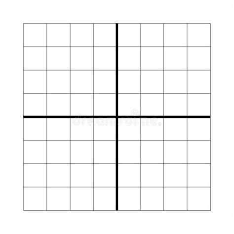 x and y axis cartesian coordinate plane with numbers with dotted line on white background vector