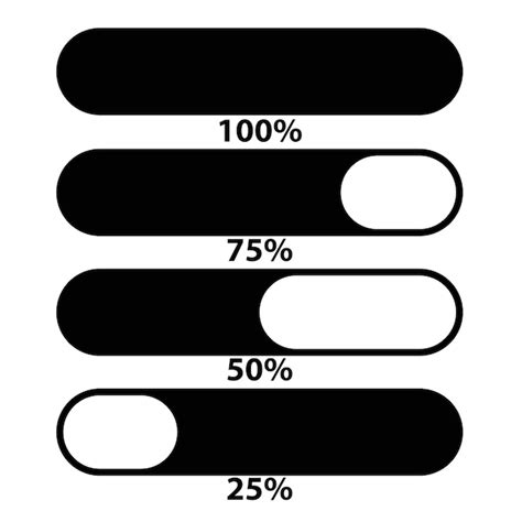 Premium Vector Loading Bar Percentage Vector Design