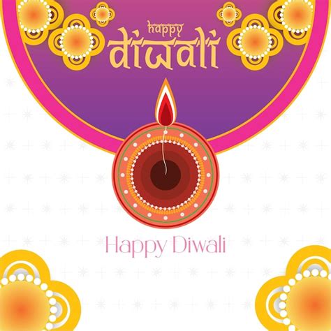Feliz Festival De Luces Diwali Vector Premium