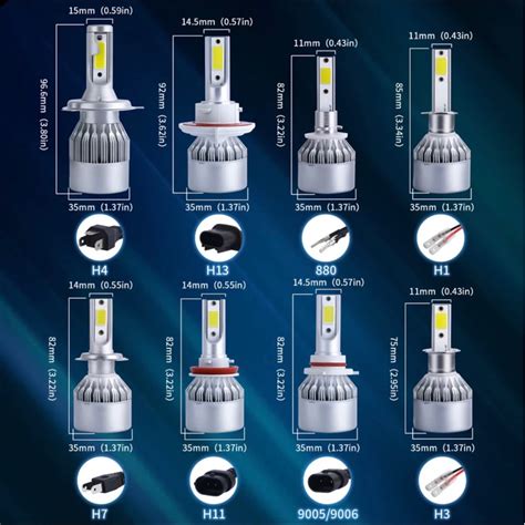 par Kit Lâmpada Led Carro ultra led 6000k 9600 Lumens Super LED Branca