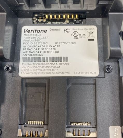 Verifone Trinity T650c Touchscreen Credit Card Terminal For Sale Online