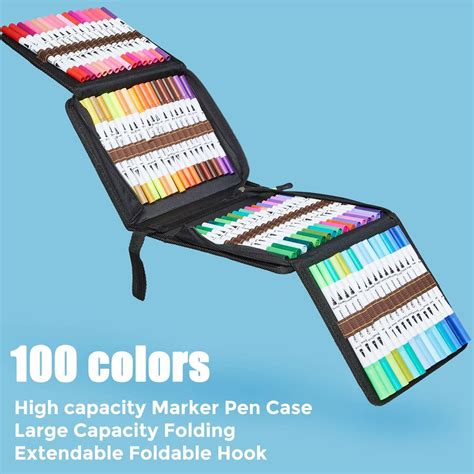 100 Colors Art Markers Set Ohuhu Dual Tips Coloring Brush Fineliner