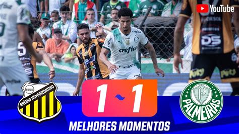 NOVORIZONTINO 1 X 1 PALMEIRAS MELHORES MOMENTOS 1ª RODADA