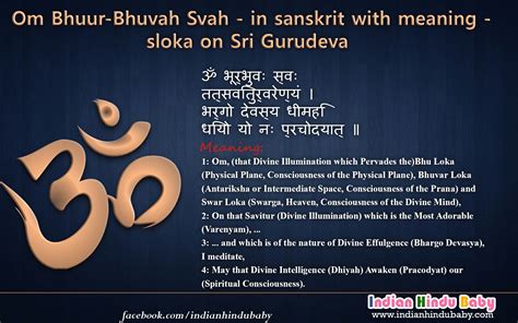 Know The Meaning Of Sanskrit Sloka Om Bhuur Bhuvah Svah Sanskrit