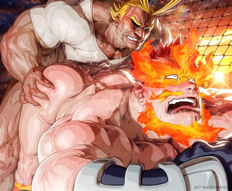 Rule 34 All Might Anal Anal Sex Bara Big Penis Bubble Butt Endeavor My Hero Academia Enji