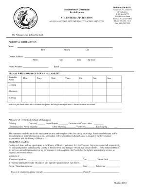 Fillable Online Department Of Community Revitalization Henrico