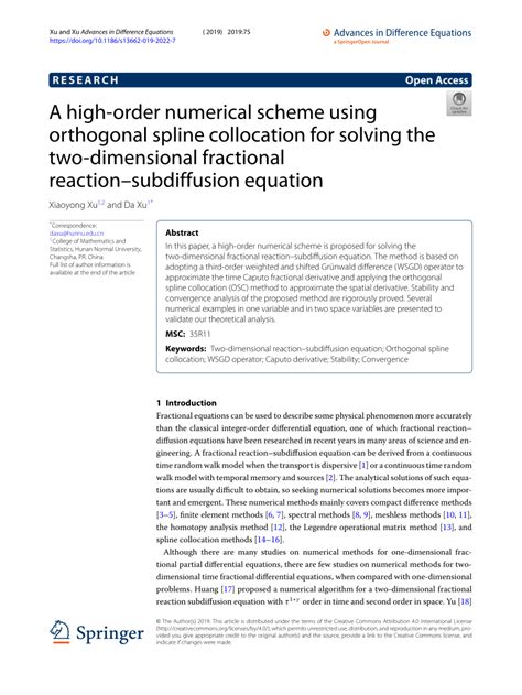 pdf a high order numerical scheme using orthogonal spline collocation for solving the two