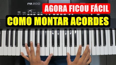COMO FORMAR ACORDES NO TECLADO DICA FÁCIL PARA APRENDER TOCAR