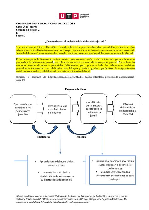 Esquema De La Estrategia De La Causalidad Comprensi N Y Redacci N De