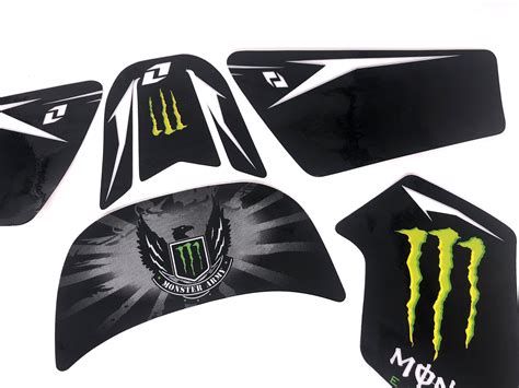 Kit Deco Monster Autocollants Stickers Yamaha Pw 50 Piwi Pw50 Peewee