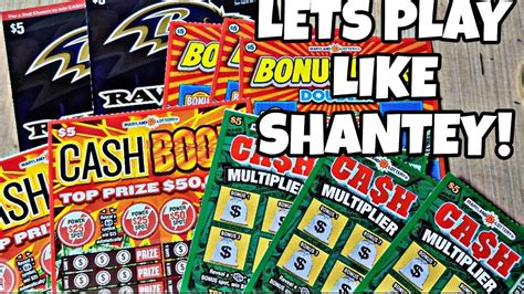 MD LOTTERY RAVENS CASH MULTIPLIER CASH BOOM AND BONUS CASH SCRATCH