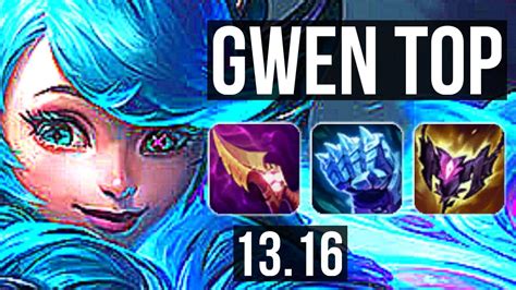 GWEN Vs DARIUS TOP 1200 Games Legendary 800K Mastery 11 4 9