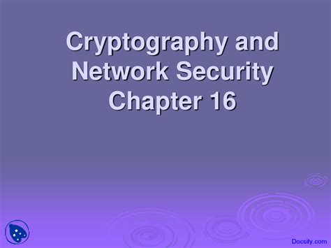 ip security tunnel modes network security and cryptography lecture slides docsity