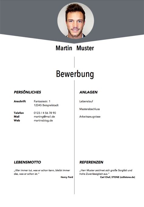 Deckblatt Bewerbung Tipps Und Gratis Vorlagen Karrierebibel De