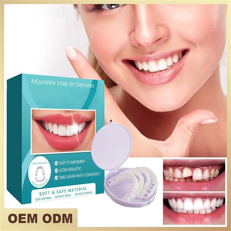 Snap On False Teeth Upper And Lower Dental Veneers Dentures Tooth Cover